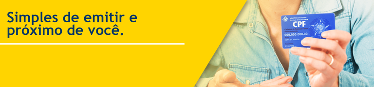 Banner Emita seu CPF desktop — Correios